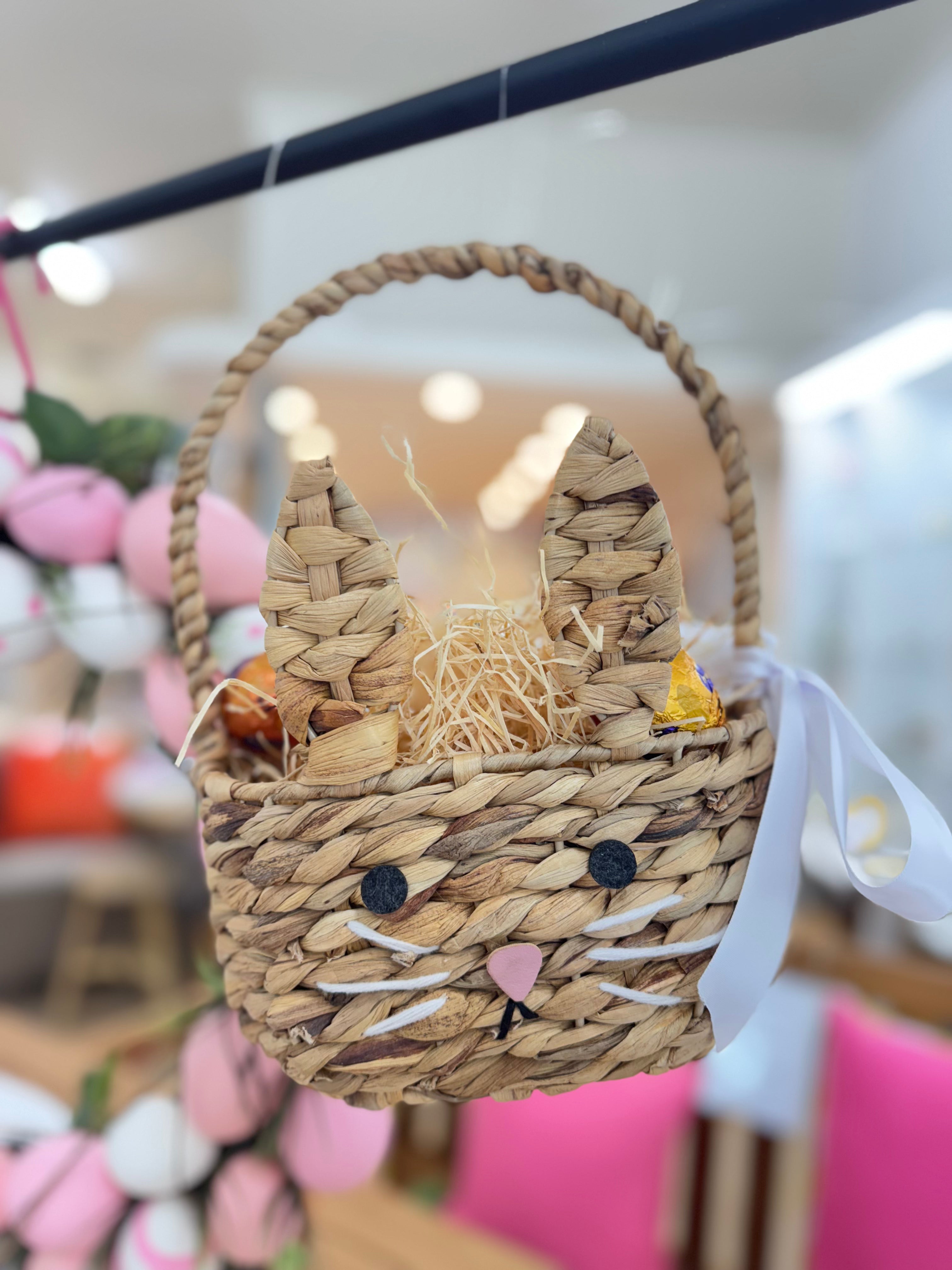 Rattan Easter Bunny Basket – Outdoors On Parade